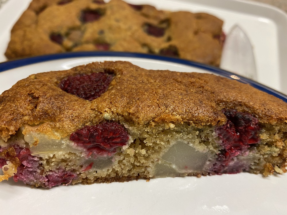 Pear & Raspberry Cake – Gluten Free